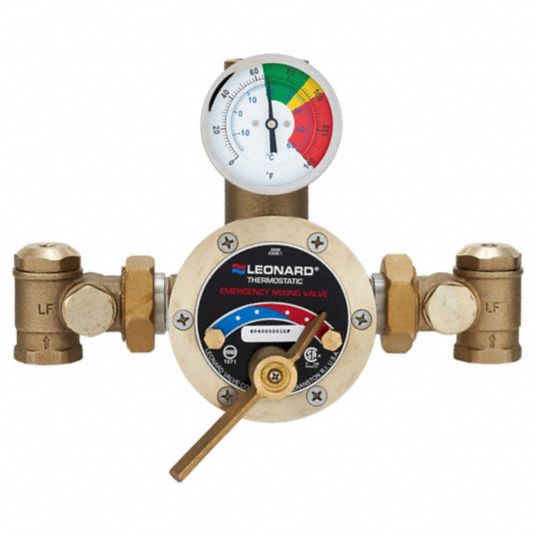LEONARD VALVE, For Hot Water/Water Media, Thermostatic, Thermostatic ...