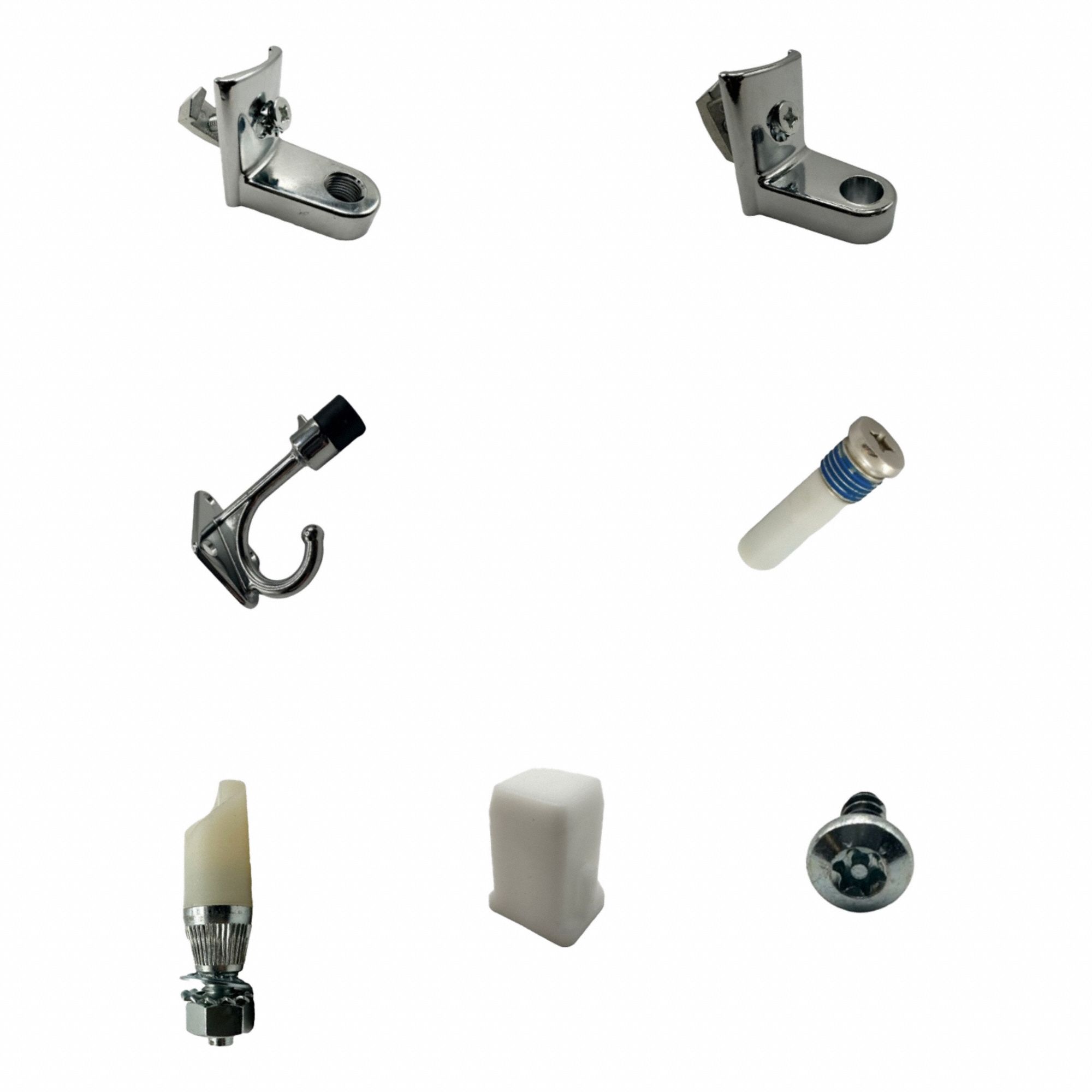 HADRIAN, Chrome Zamac, Concealed Hinge Kit - 879LM3|605010 - Grainger