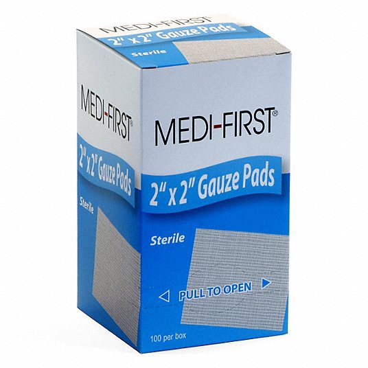 MEDI-FIRST, 2 in Dressing Lg, 2 in Dressing Wd, Gauze Pad - 3JMD8|60633 ... MEDI-FIRST, 2 in Dressing Lg, 2 in Dressing Wd, Gauze Pad - 3JMD8|60633 ...