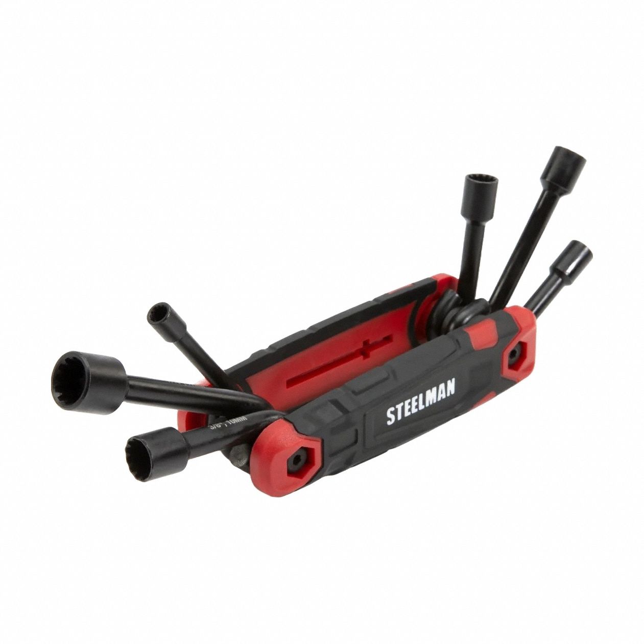 STEELMAN, Metric/SAE, 3/8 in Bolt Clearance, Universal Folding Nut ...