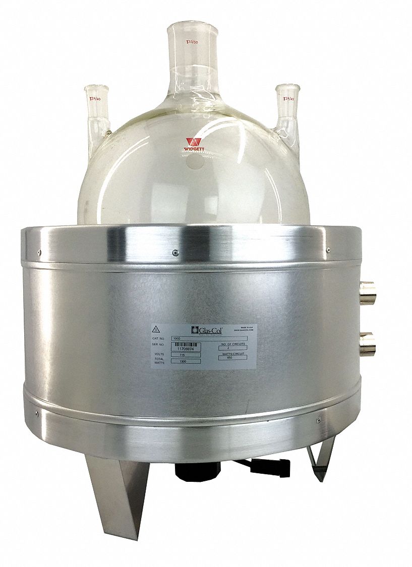 GLAS-COL, 12 L Capacity, 1,300 W Watt - Max, Stirring Mantle - 60AF76 ...