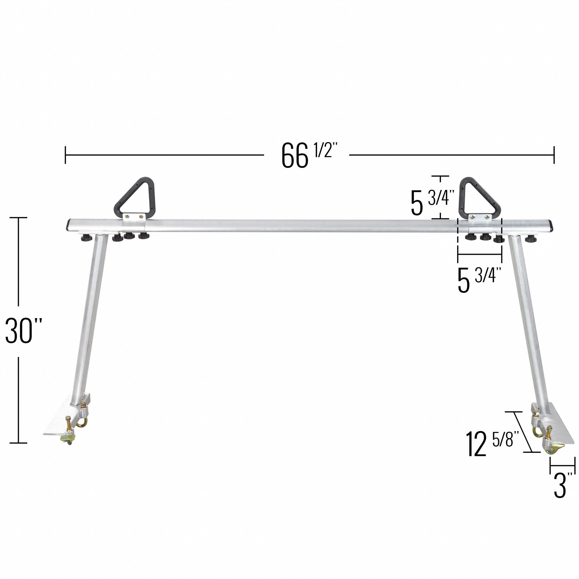 APEX Truck Rack: 800 lb Max Load Capacity, 12 5/8 in, 66 1/2 in, 30 in ...