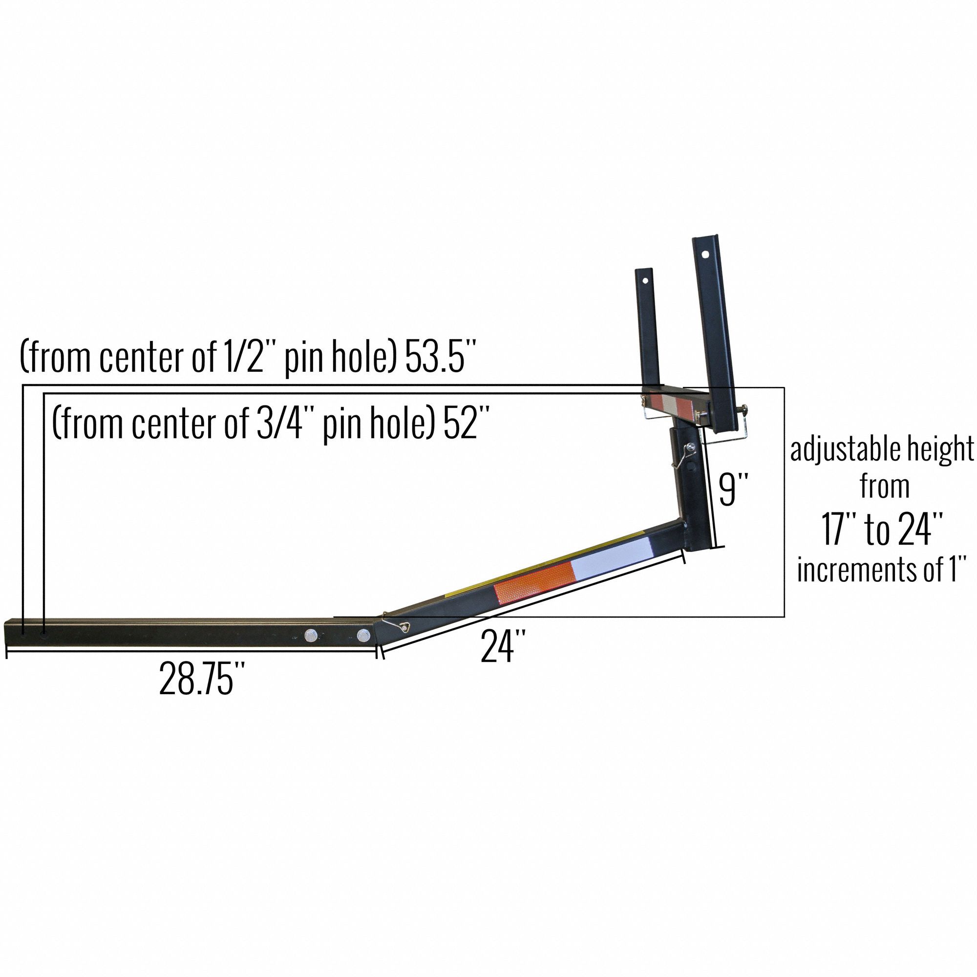 APEX Truck Bed Extender: 375 lb Max Load Capacity, 53 in, 28 1/4 in to ...