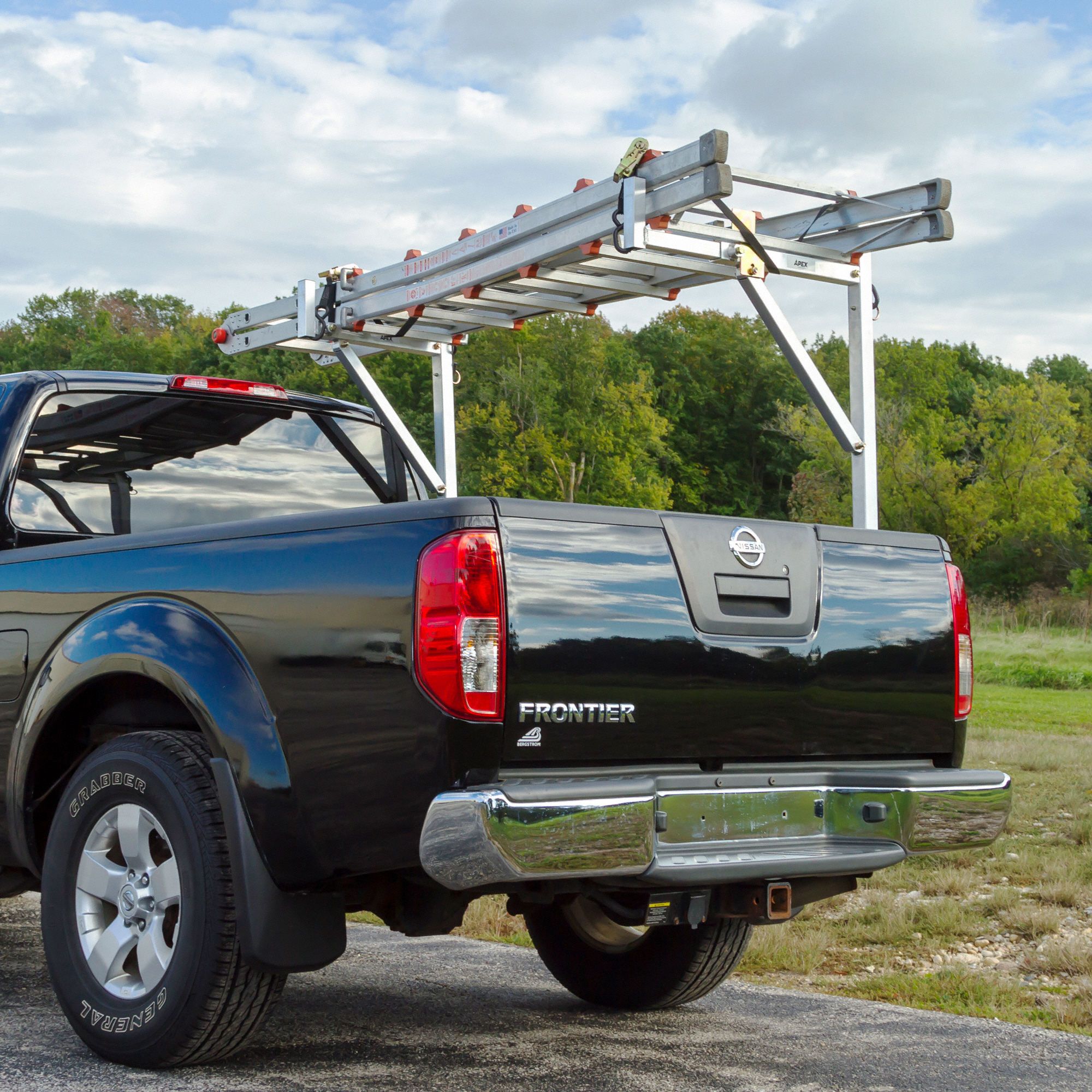APEX Truck Ladder Rack: 250 lb Max Load Capacity, 49 1/2 in to 52 in ...