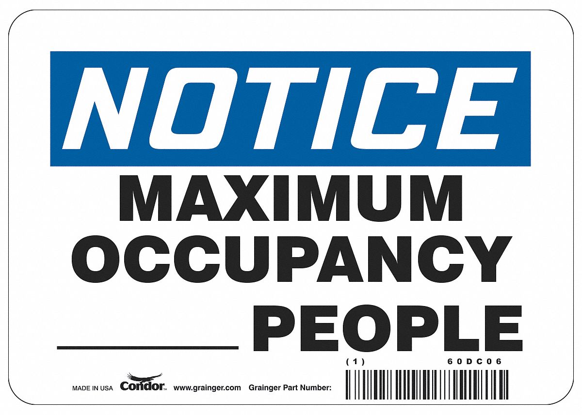 7 in x 10 in Nominal Sign Size, 0.055 in Thick, Write-On Maximum ...