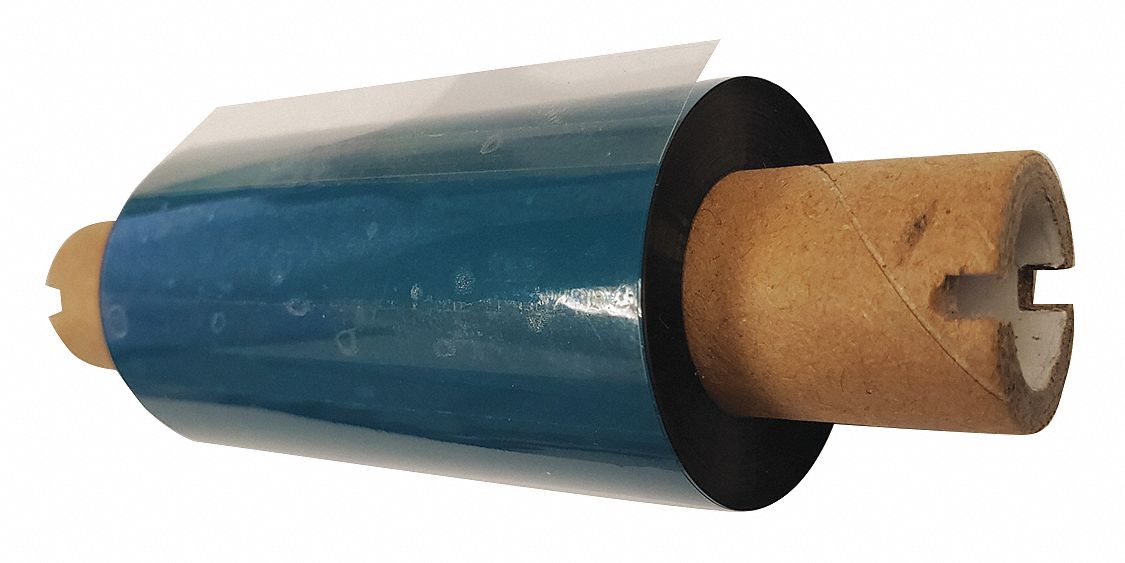 Zebra, 2.52 in Ribbon Wd, Thermal Transfer Barcode Printer Ribbon ...