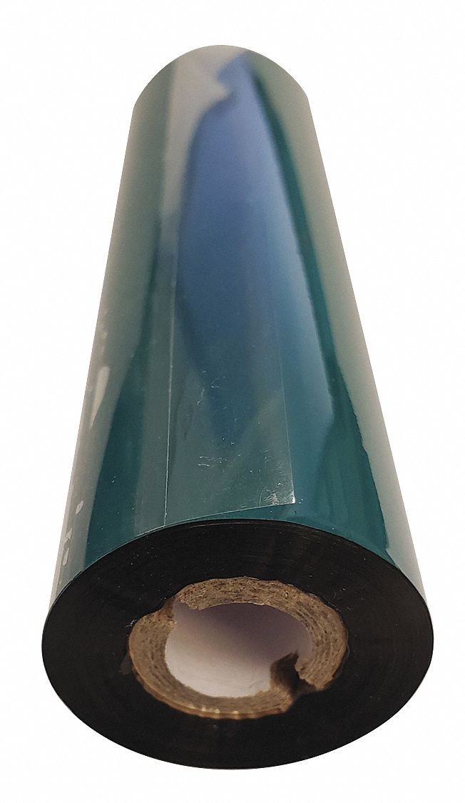 Zebra, 4.33 in Ribbon Wd, Thermal Transfer Barcode Printer Ribbon ...