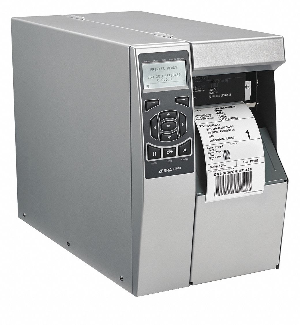 ZEBRA, ZT510, 4.09 in Max. Print Wd, Industrial Printer - 60DZ11 ...