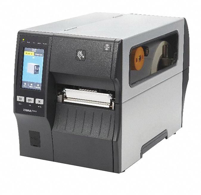 ZEBRA, 4.09 in Max. Print Wd, Tear Off Dispensing, Industrial Printer ...