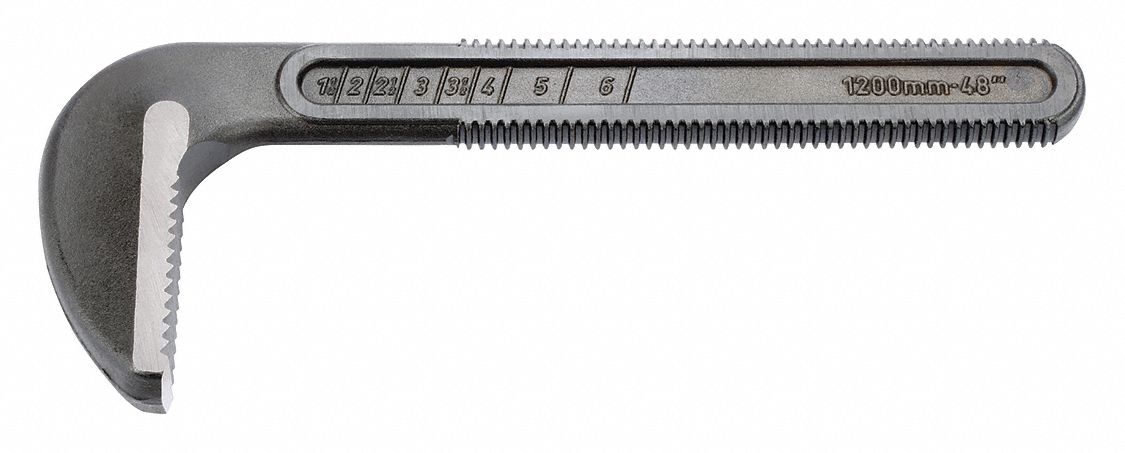 ROTHENBERGER, For Serrated Jaw Texture, Steel, Pipe Wrench Hook ...
