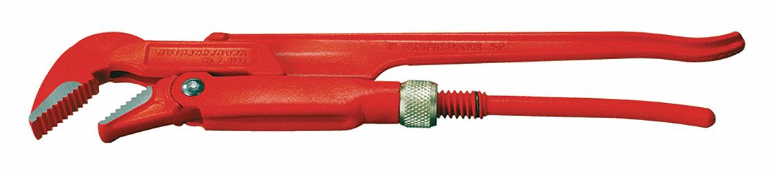 ROTHENBERGER, Steel, 1 1/2 in Jaw Capacity, Corner Pipe Wrench - 60EG03 ...
