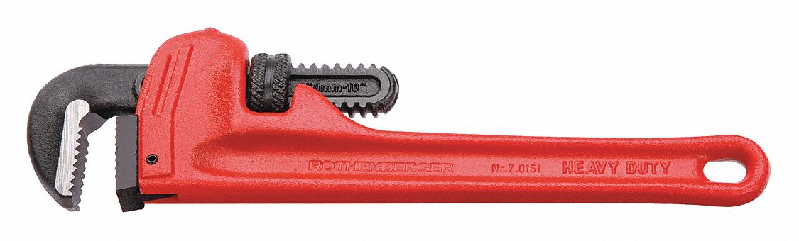 ROTHENBERGER, Steel, 1 1/2 in Jaw Capacity, Pipe Wrench - 60EG06|70151 ...