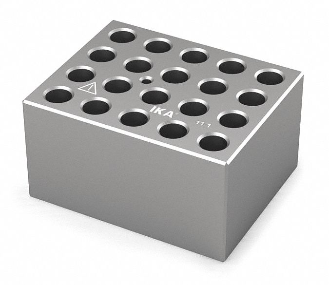 IKA, Anodized Aluminum, 3 3/4 in Overall Wd, Dry Block - 60EK94|4467800 ...