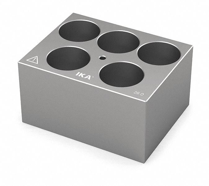 IKA, Anodized Aluminum, 3 3/4 in Overall Wd, Dry Block - 60EK98|4468200 ...