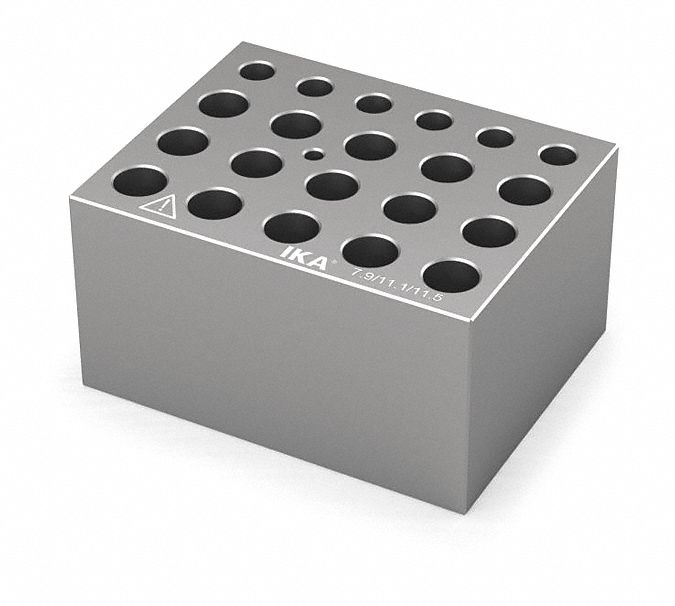 IKA, Anodized Aluminum, 3 3/4 in Overall Wd, Dry Block - 60EL02|4468500 ...