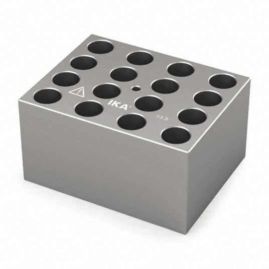 IKA, Anodized Aluminum, 3 3/4 in Overall Wd, Dry Block - 60EL05|4468800 ...