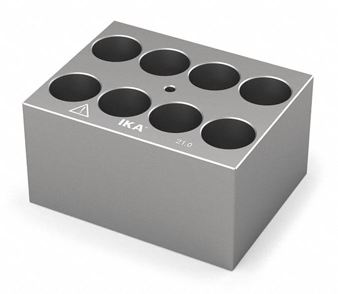 IKA, Anodized Aluminum, 3 3/4 in Overall Wd, Dry Block - 60EL08|4469100 ...
