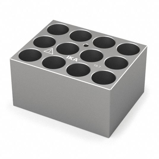 IKA, Anodized Aluminum, 3 3/4 in Overall Wd, Dry Block - 60EL15|4469800 ...