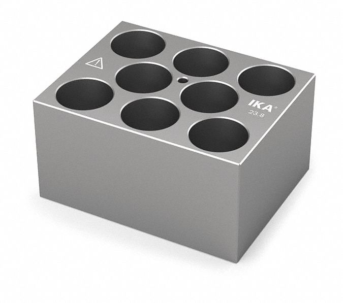 IKA, Anodized Aluminum, 3 3/4 in Overall Wd, Dry Block - 60EL17|4470000 ...