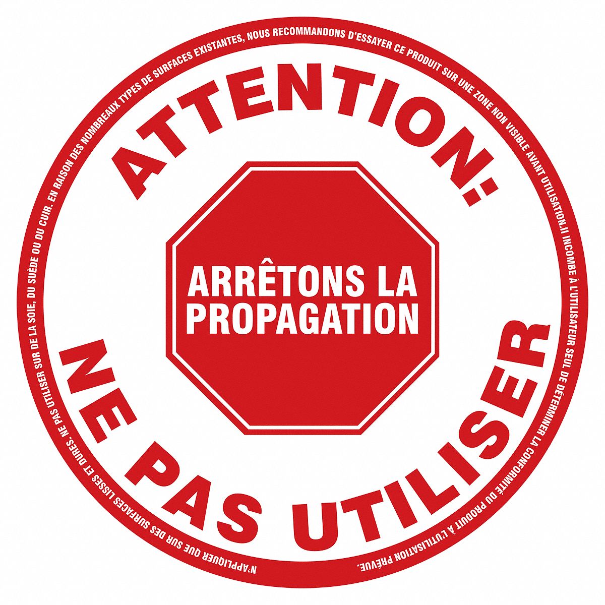 5 1/8 in x 5 1/8 in Nominal Sign Size, 0.002 in Thick, Removable Table ...