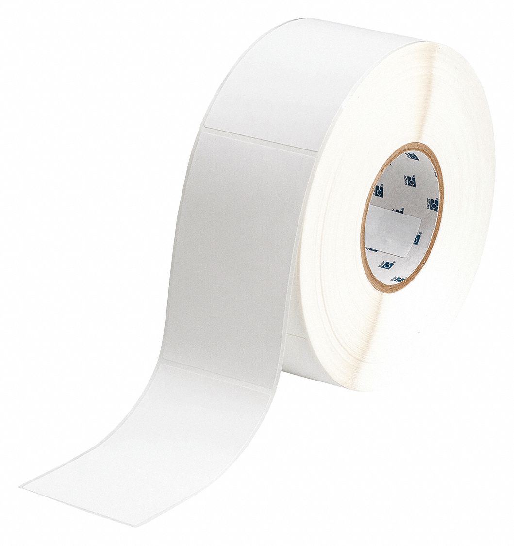 3 11/32 in x 2 11/64 in, Polypropylene, Precut Label Roll - 60EW24|J50 ...