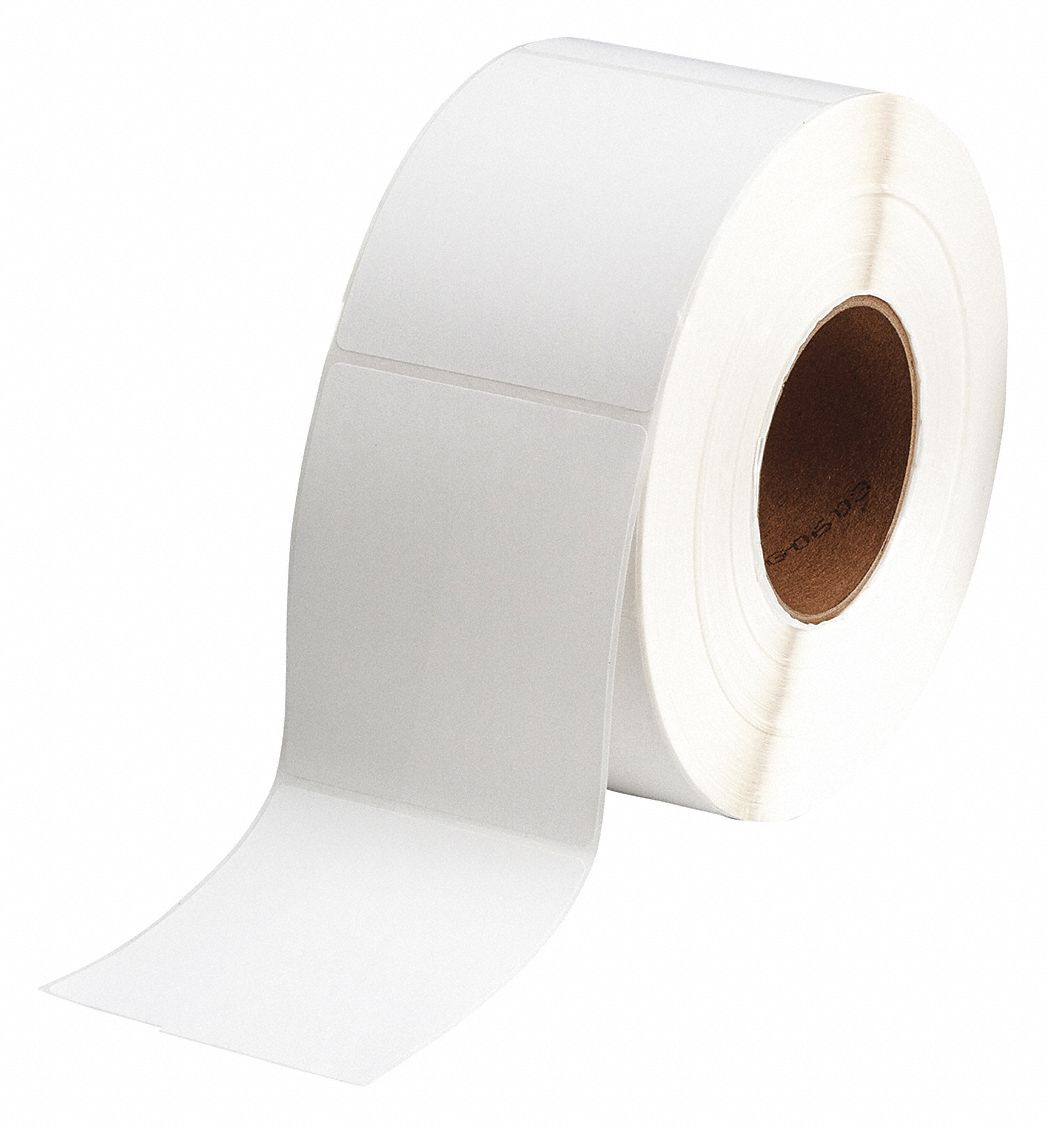 4 21/64 in x 2 61/64 in, Polypropylene, Precut Label Roll - 60EW26|J50 ...