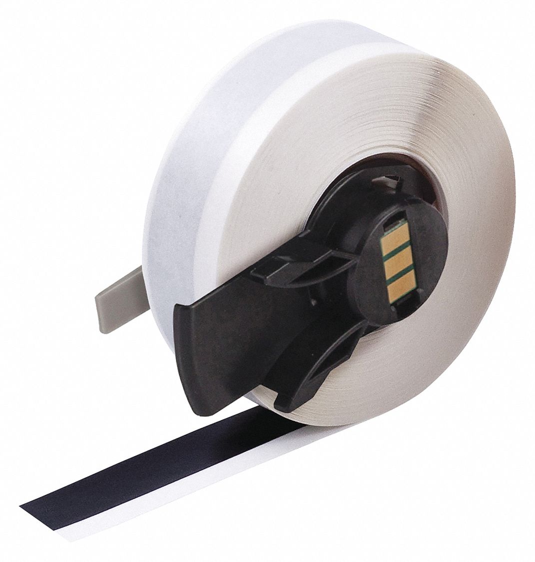 1/2 in x 50 ft, Vinyl, Continuous Label Roll - 60EW91|M61C-500-595-BK ...