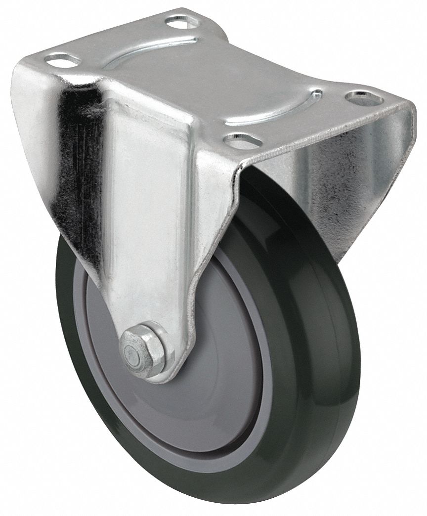 SHEPHERD CASTER, Rigid, Polyurethane, Plate Caster - 60EY08|AR50P1TPU ...