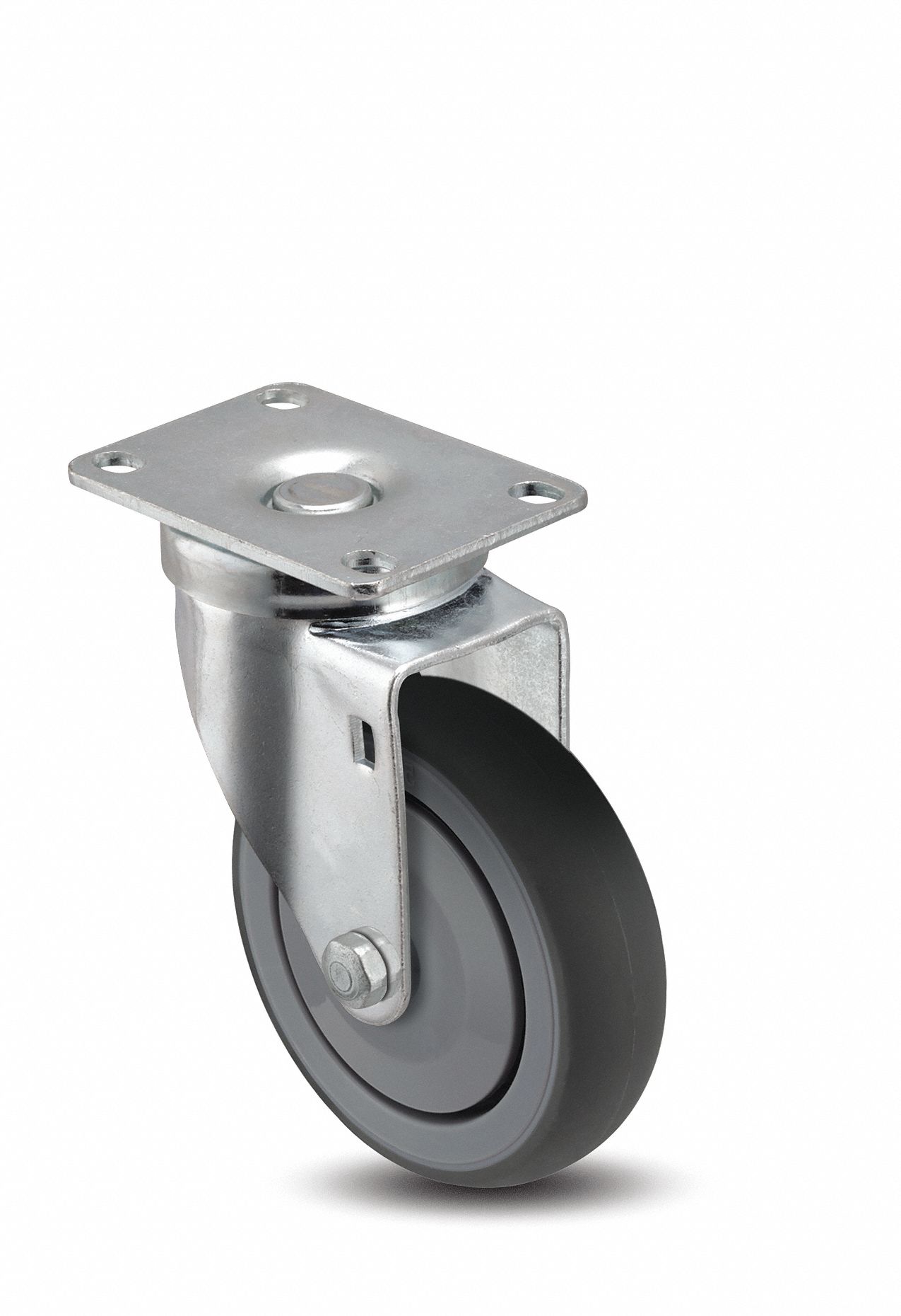 SHEPHERD CASTER, Swivel, Rubber, Plate Caster - 60EY12|PGS30120ZN-TPR33 ...