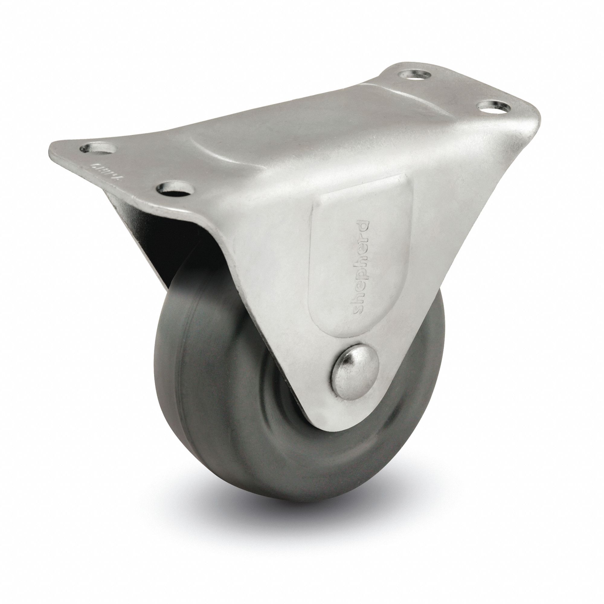 SHEPHERD CASTER, Rigid, No Brake, Plate Caster - 60EY81|PRQ25123ZN-3R ...