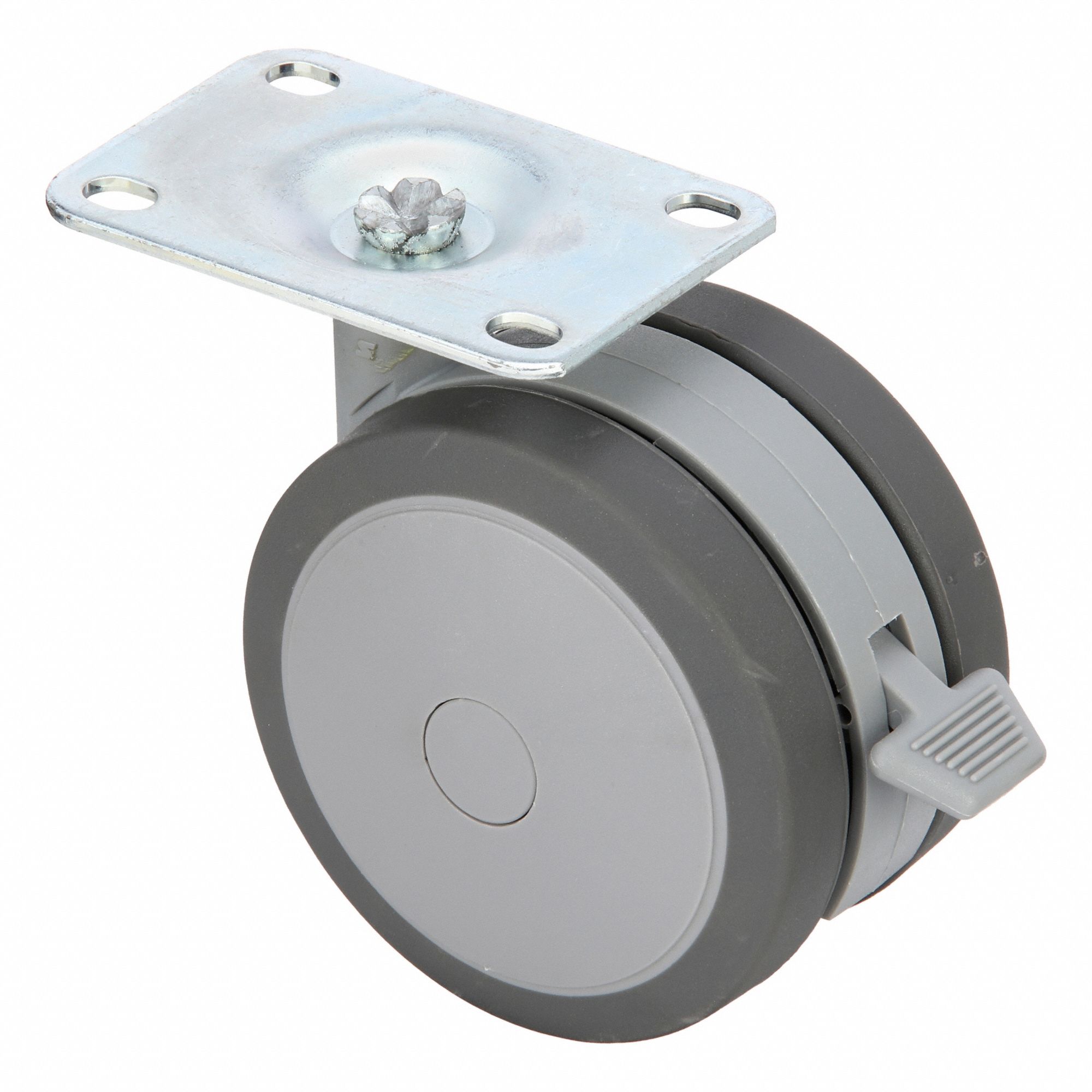 SHEPHERD CASTER, Swivel, Face Brake, Plate Caster - 60EY89|PSF100120GR ...