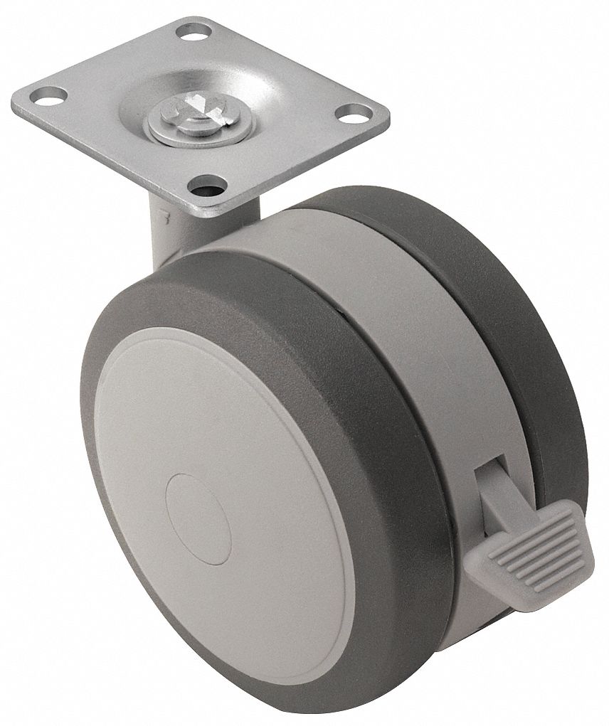 SHEPHERD CASTER, Swivel, Face Brake, Plate Caster - 60EY89|PSF100120GR ...