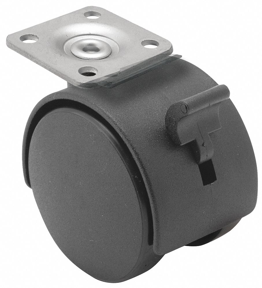 SHEPHERD CASTER, Swivel, Face Brake, Plate Caster - 60EZ24|PTW40101BK-B ...