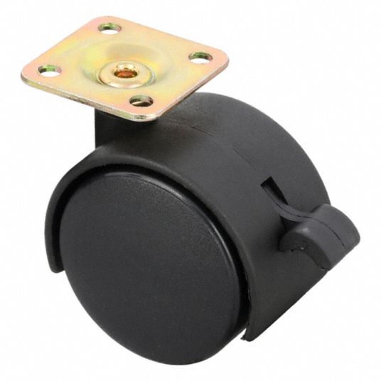 SHEPHERD CASTER, Swivel, Face Brake, Plate Caster - 60EZ26|PTW50101BK-B ...