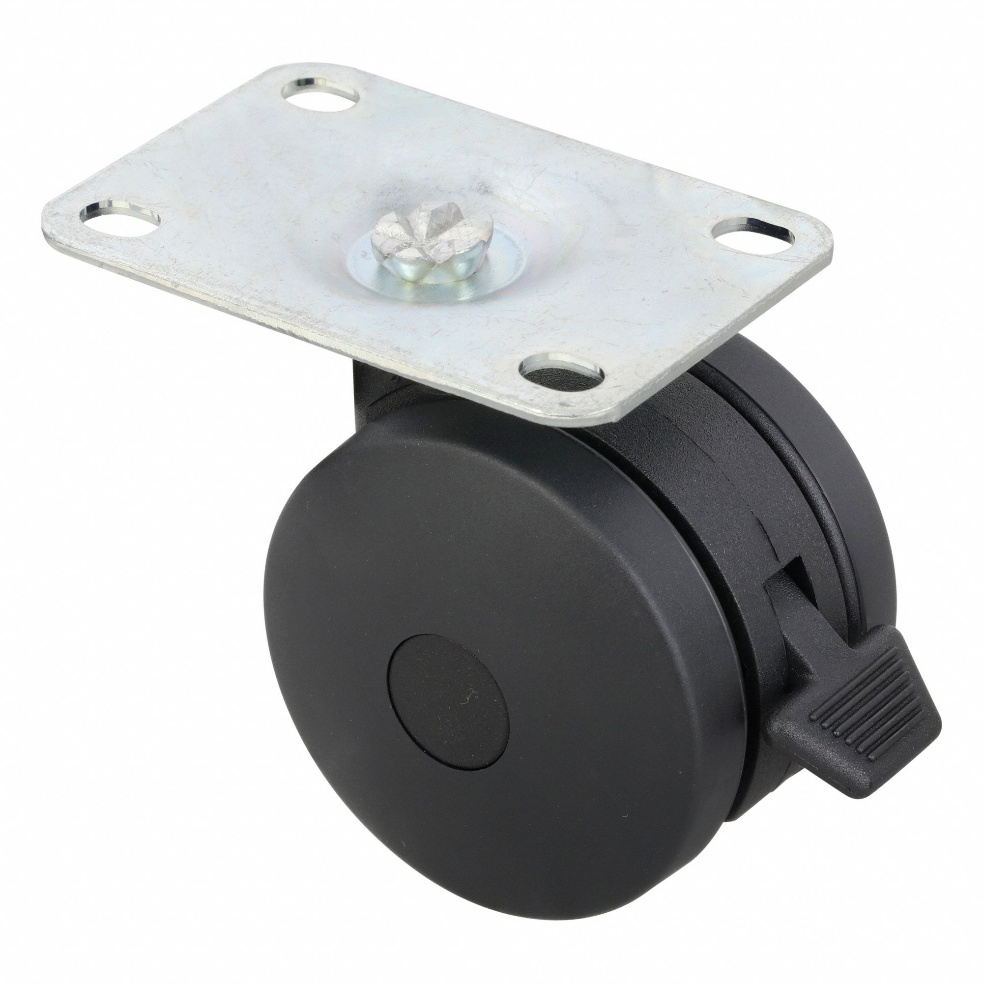 SHEPHERD CASTER, Swivel, Face Brake, Plate Caster - 60EZ38|PUT75120BK-B ...