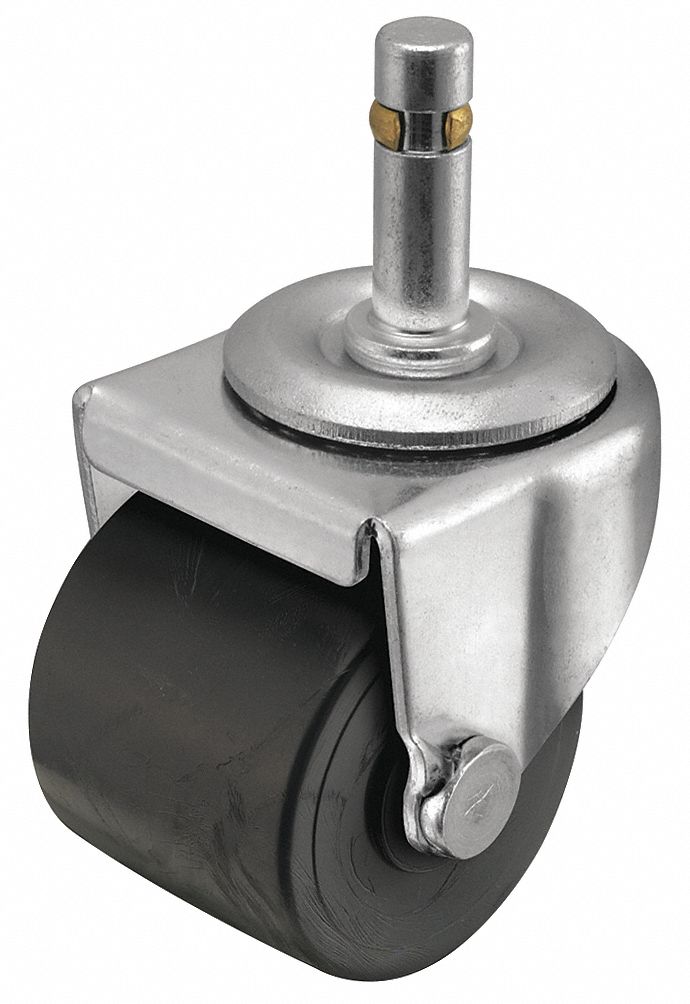 SHEPHERD CASTER C0014273TZ-POL01(KK) Caster,1 7/16"dia,Polypropylene ...