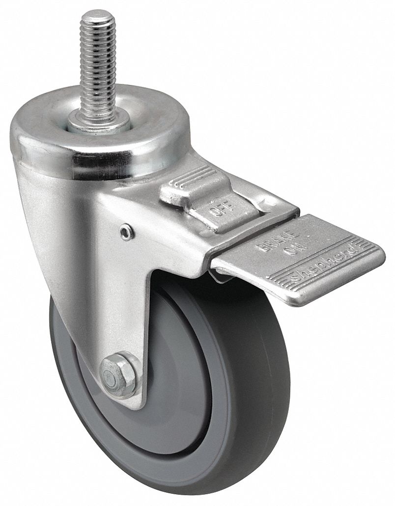 SHEPHERD CASTER, Inch, 5 in Wheel Dia., Stem Caster - 60EZ86|PGT50748ZN ...