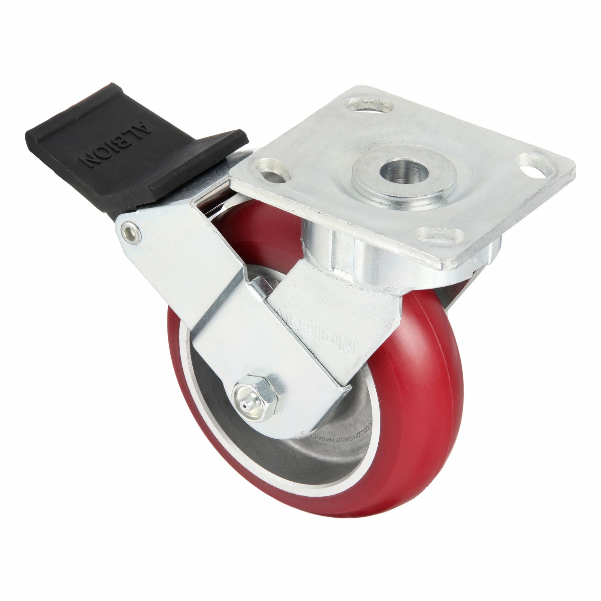 ALBION, Swivel, Face Brake, Plate Caster - 60FD55|18AX06228SFBE - Grainger