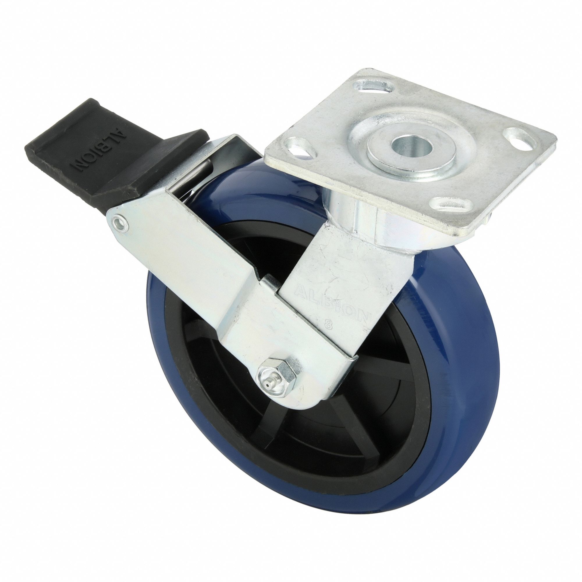 ALBION, Swivel, Face Brake, Plate Caster - 60FD70|18EG08229SFBE - Grainger
