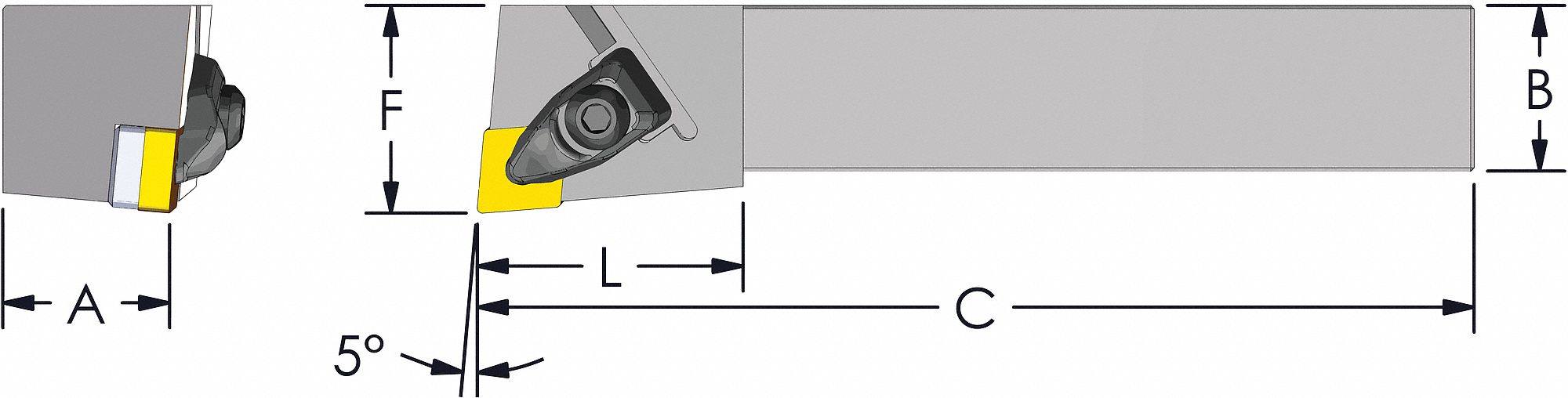 ULTRA-DEX USA, DCLNL Toolholder, CNMG Insert, Indexable Turning and ...