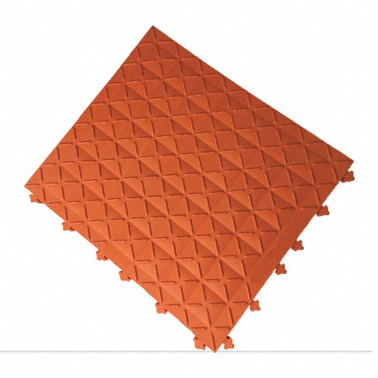Interlocking Antifatigue Mat Tile, 18 in x 18 in, Interlocking ...