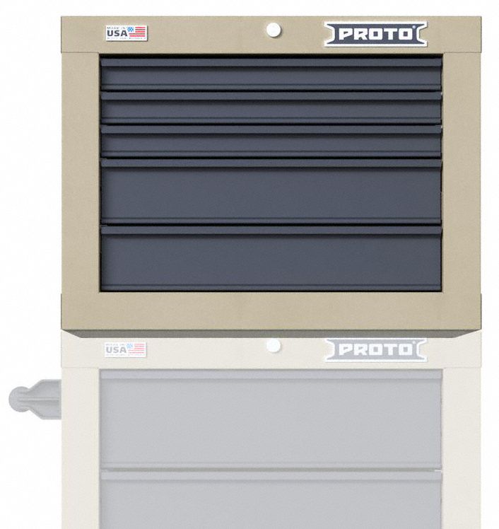 PROTO, 5 Drawers, Heavy Duty, Top Chest - 60FF65|JSTV2720CS05DT - Grainger