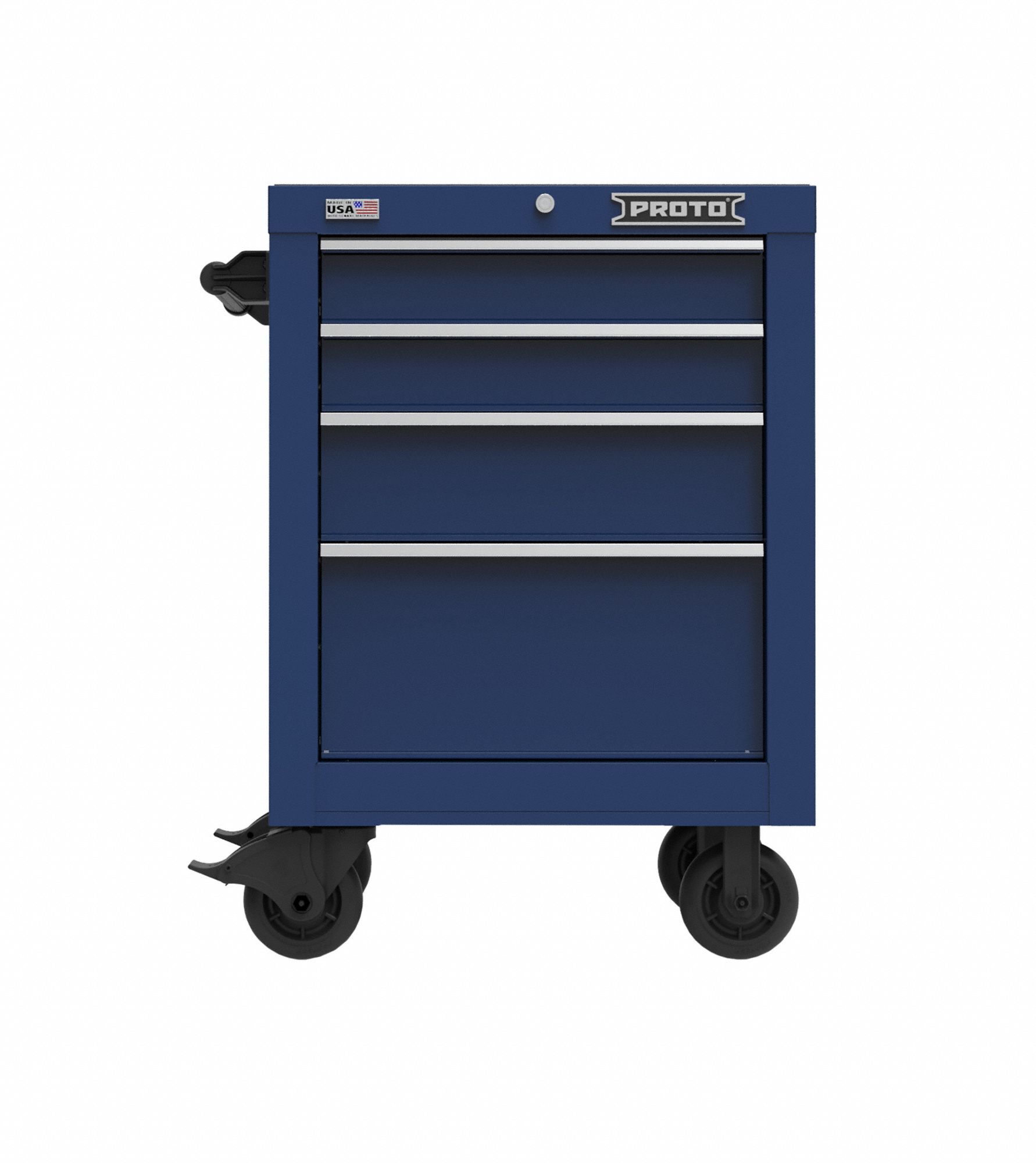 PROTO, Blue / Blue Drawer, 27 in W x 22 3/8 in D x 38 1/2 in H, Rolling ...