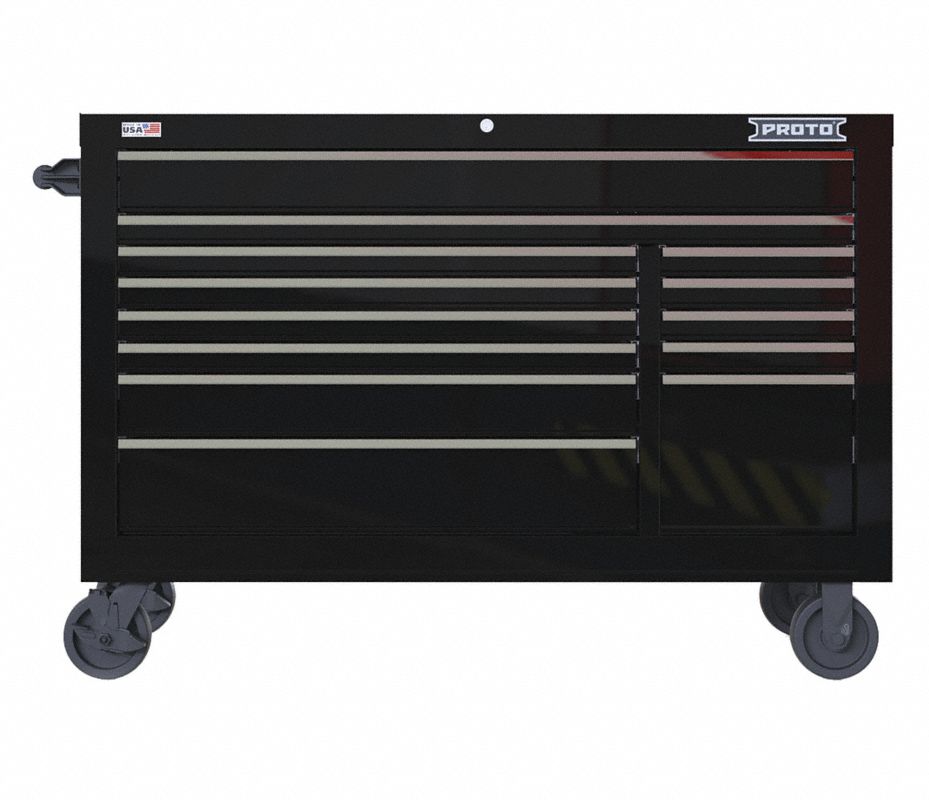 PROTO Gabinete Móvil 38-1/2" x 55" x 22-3/8" Negro con 13 cajones ...