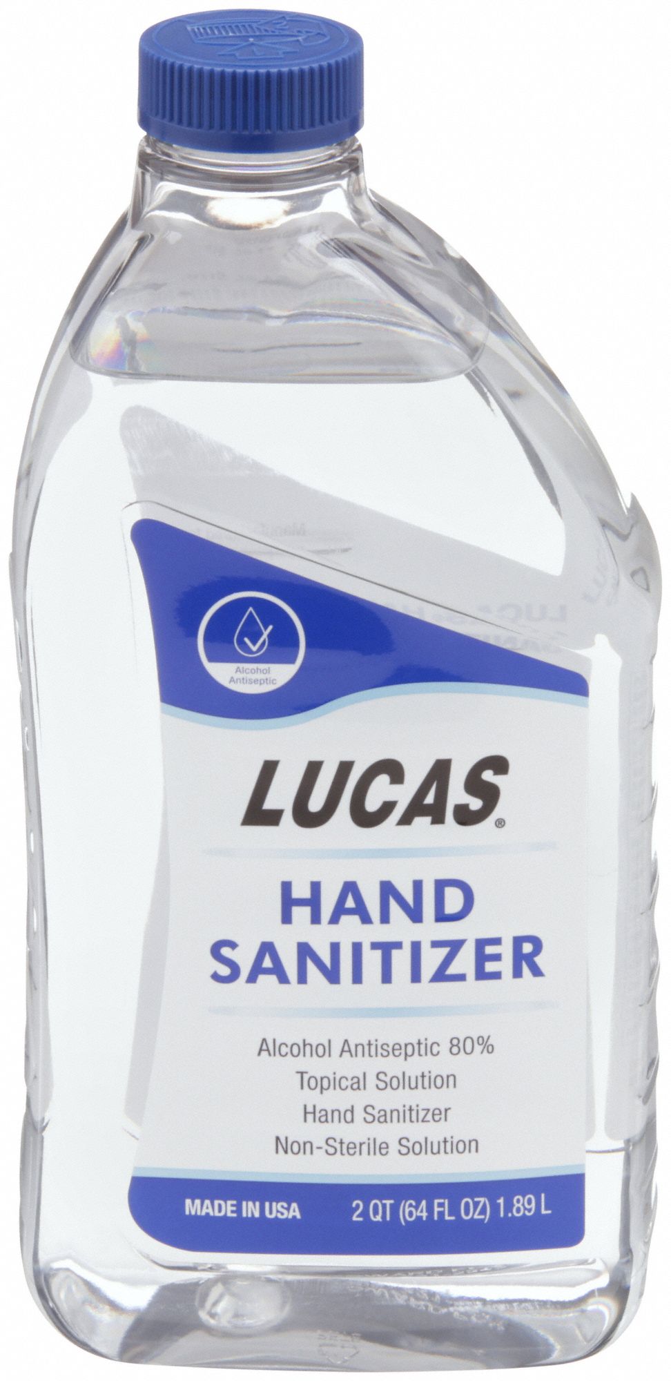 LUCAS OIL PRODUCTS, Fragrance Free, 80% Ethyl Alcohol Formula, Hand ...