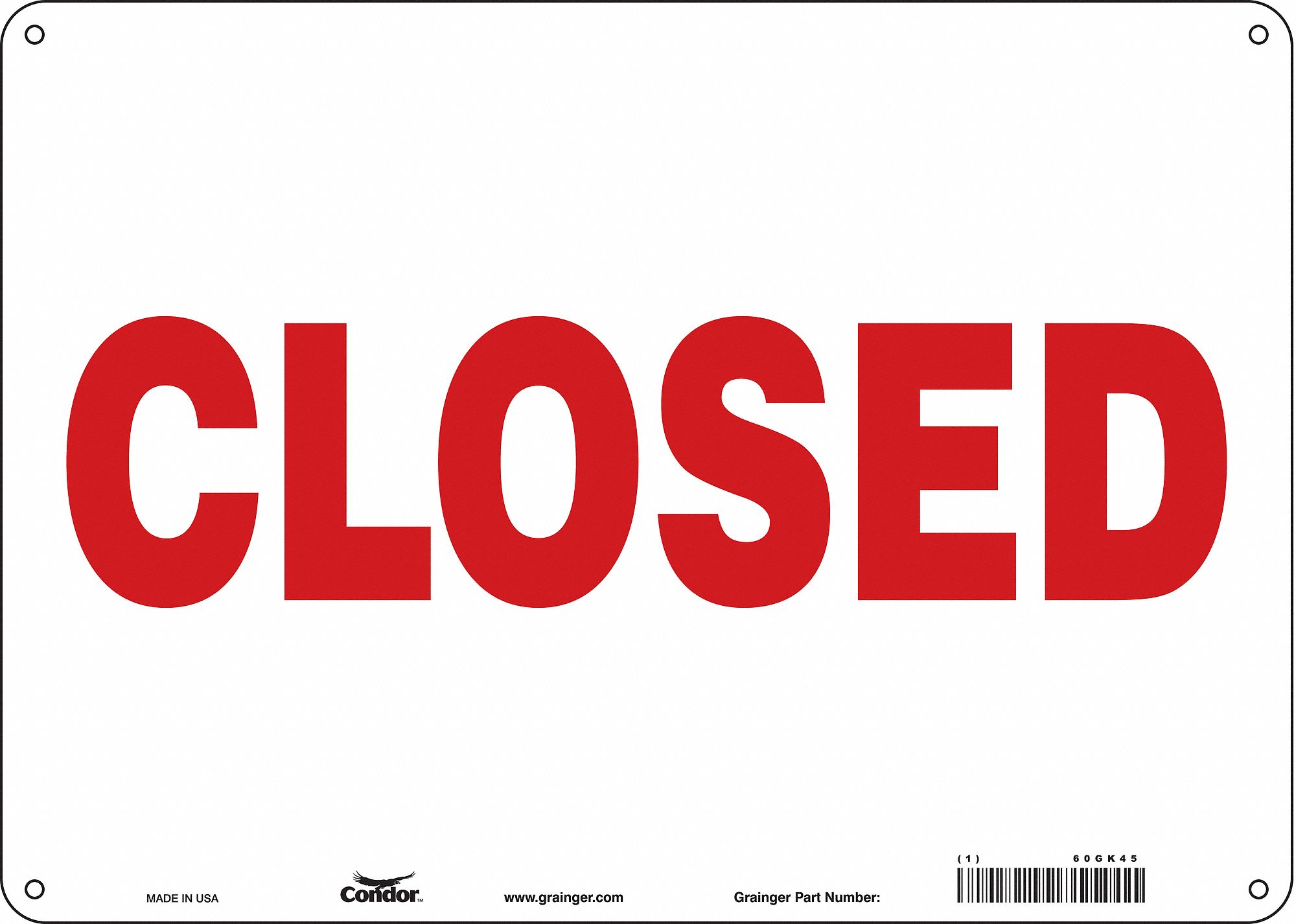 10 in x 14 in Nominal Sign Size, Aluminum, Safety Sign - 60GK45|60GK45 ...