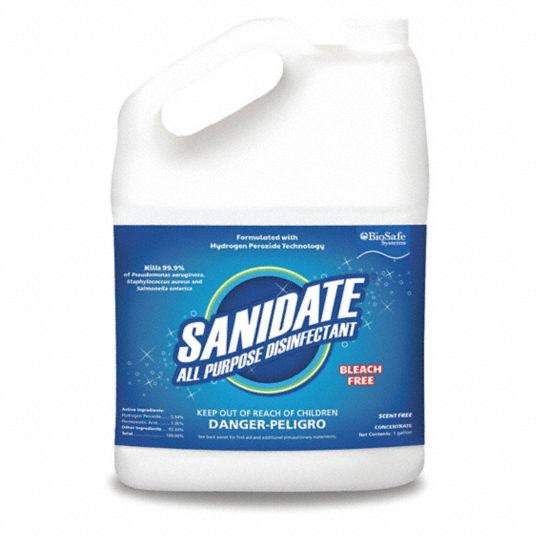 SANIDATE, Bottle, Concentrated, Disinfectant and Sanitizer - 60GT97 ...