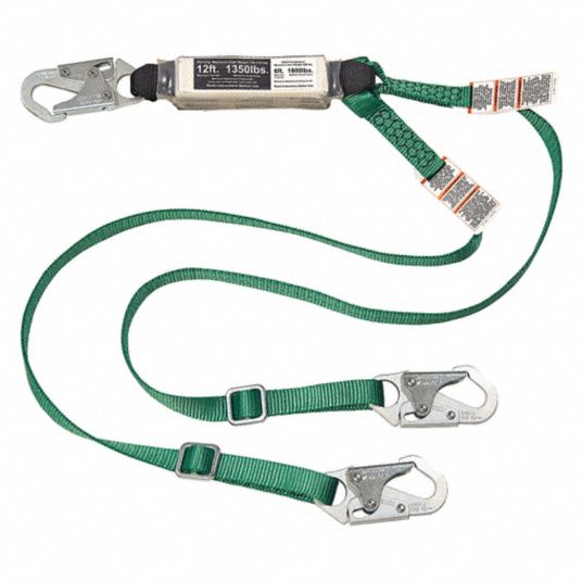 MSA Twin Leg Energy Absorbing Lanyard - 60GU49|10211487 - Grainger