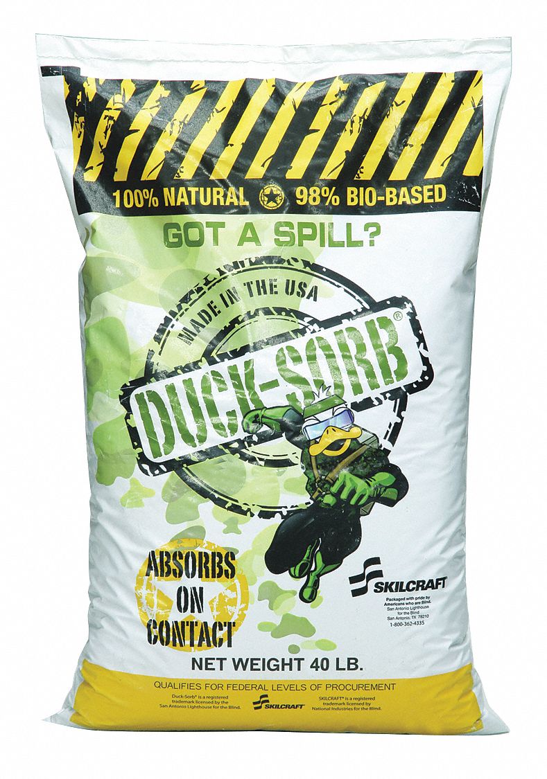 ABILITY ONE, 18 19/64 gal Volume Absorbed per Pkg., 40 lb Wt, Loose ...