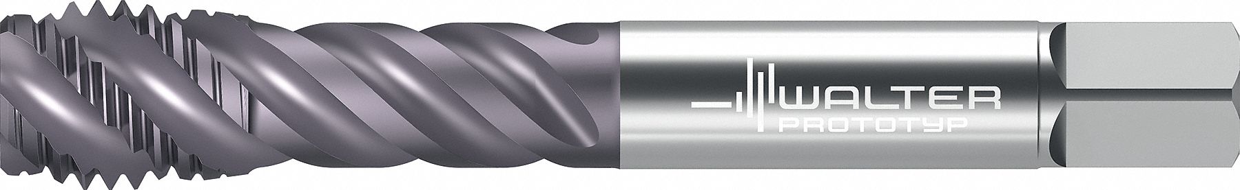 WALTER PROTOTYP, 1/2 in Thread Size, 0.7090 in Thread Lg, Spiral Flute ...